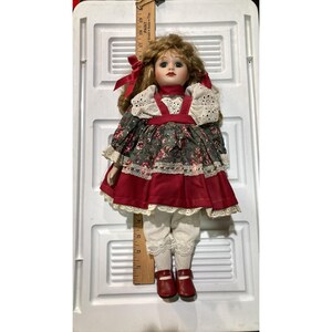 17'' Anco Porcelain Doll 1991 - Etsy