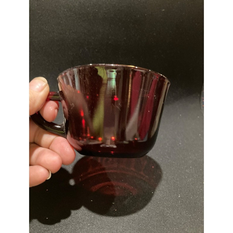 Ruby Red Tea Cup - Etsy