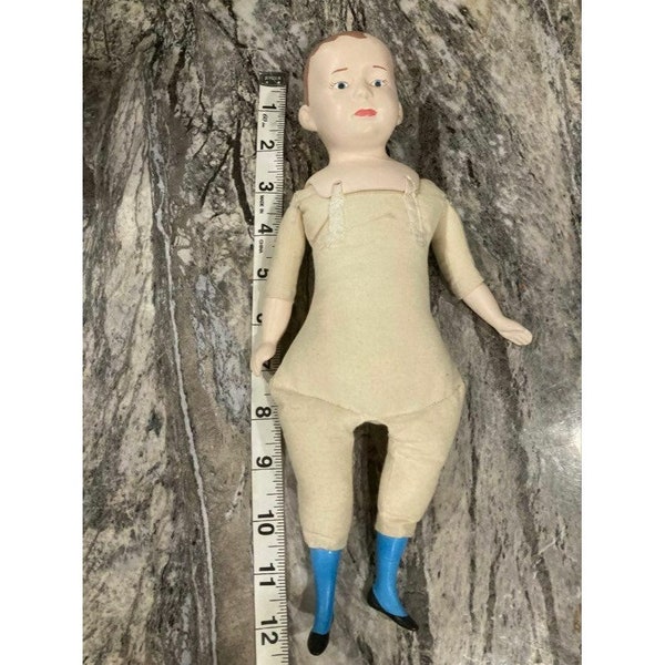 Antique Porcelain Doll With Cloth Body - Etsy