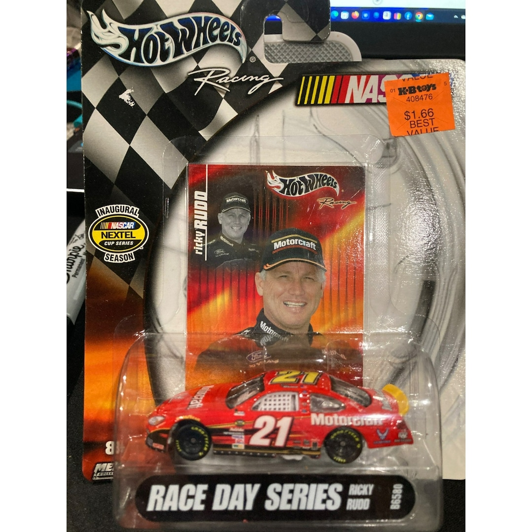 Hot Wheels Racing Nascar Race Day Series Ricky Rudd #21 B6580 Inaugural ...