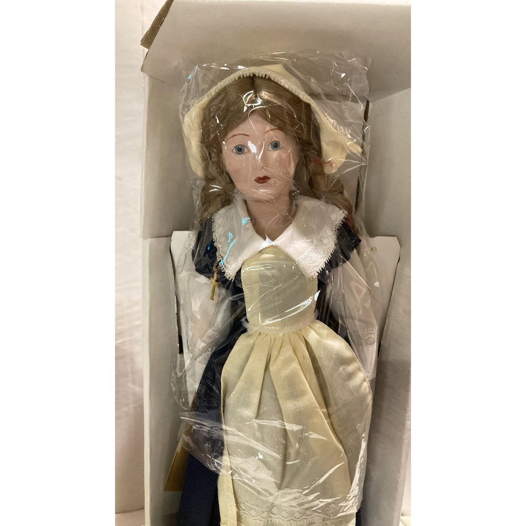 Franklin Mint Porcelain Doll - Maids of 13 Colonies - "deborah of New ...