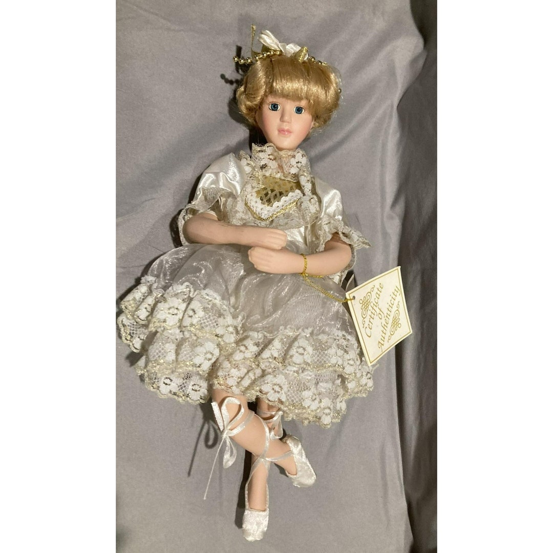 Soft Expressions Genuine Fine Bisque Porcelain Ballerina Doll - White ...