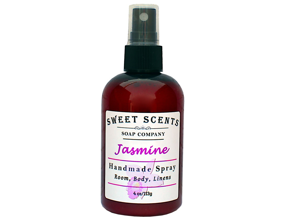 Handmade Jasmine Body Spray: Floral Linen & Room Freshener (4 Oz) - Etsy