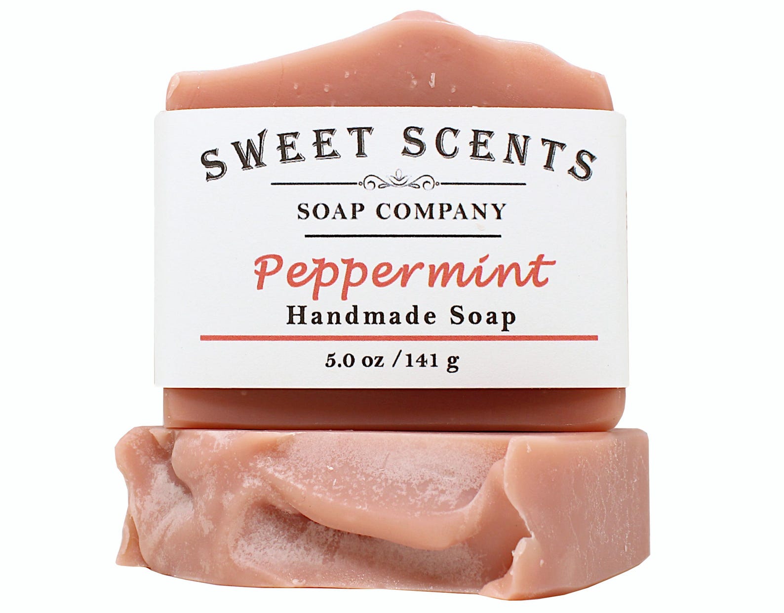 Handmade Peppermint Soap With Essential Oil & Kaolin Clay - Etsy