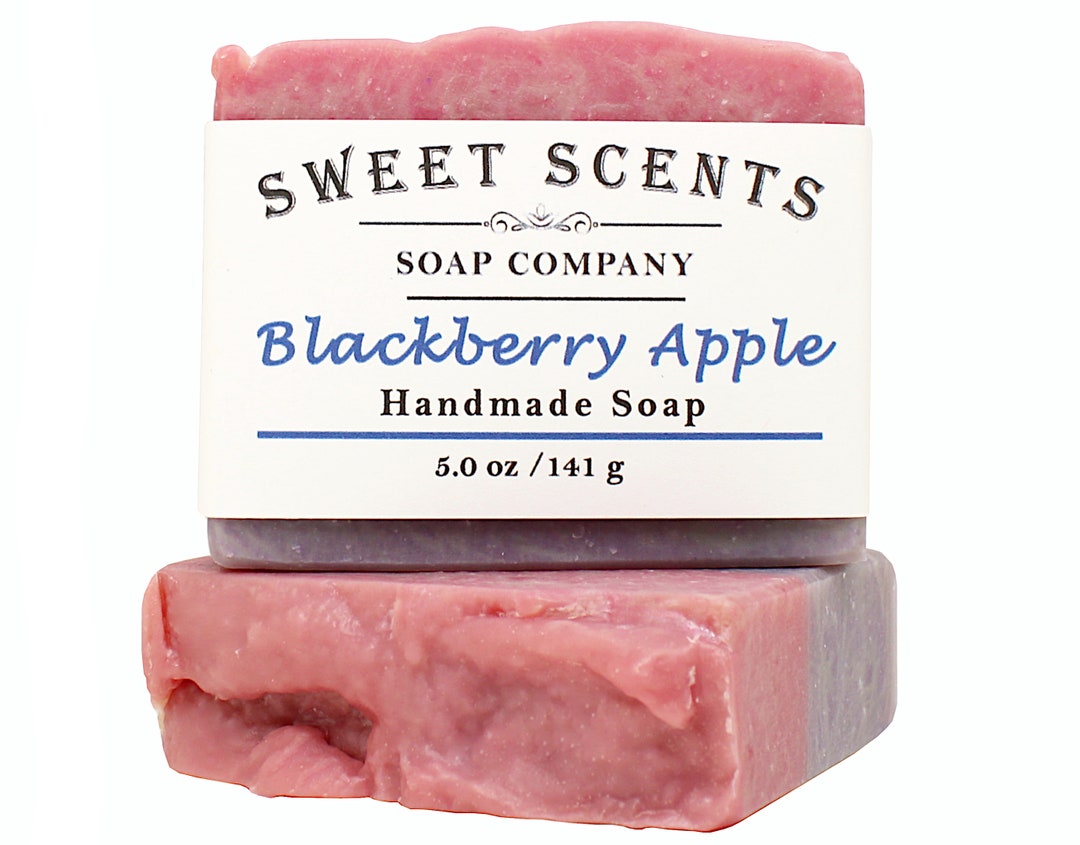 Handmade Blackberry Apple Soap: Vegan Cold Process Soap - Etsy