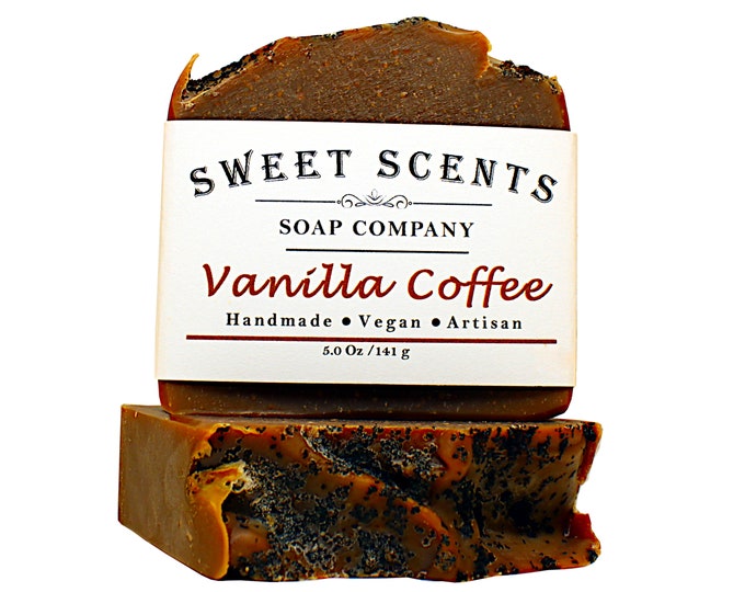 Vanilla Coffee Soap Bar Soap, Handmade Soap, Cold Process Soap, Vegan ...