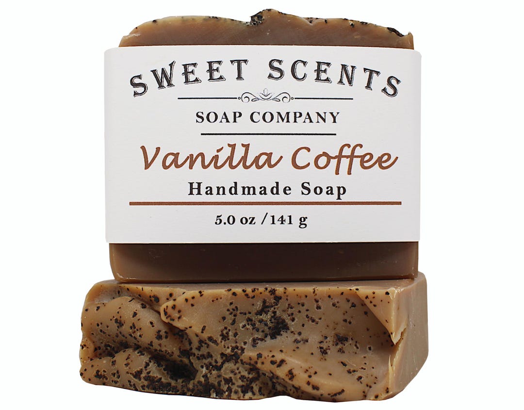 Vanilla Coffee Soap - Bar Soap, Handmade Soap, Cold Process Soap, Vegan ...