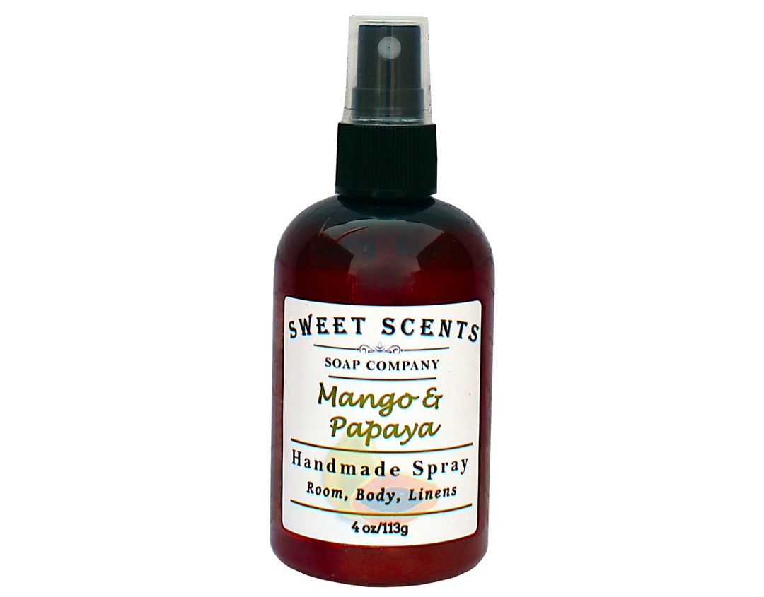 Handmade Mango & Papaya Body Spray: Tropical Scent - 4 Oz - Etsy