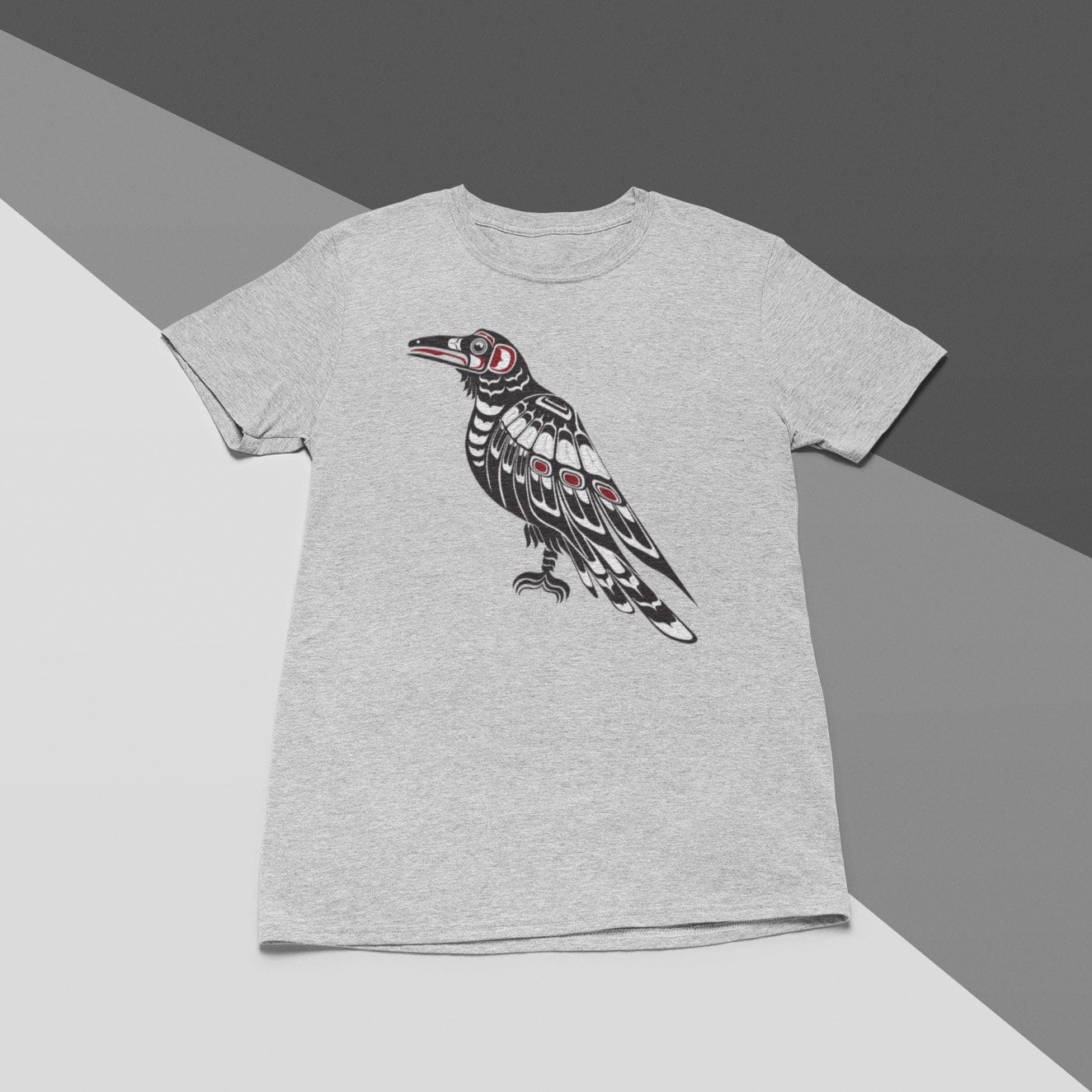 Pacific Northwest Raven coastal native formline art Crow | Etsy