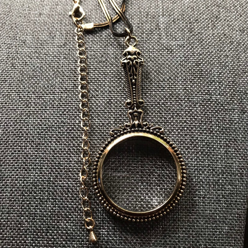 Magnifying Glass Necklace - Etsy