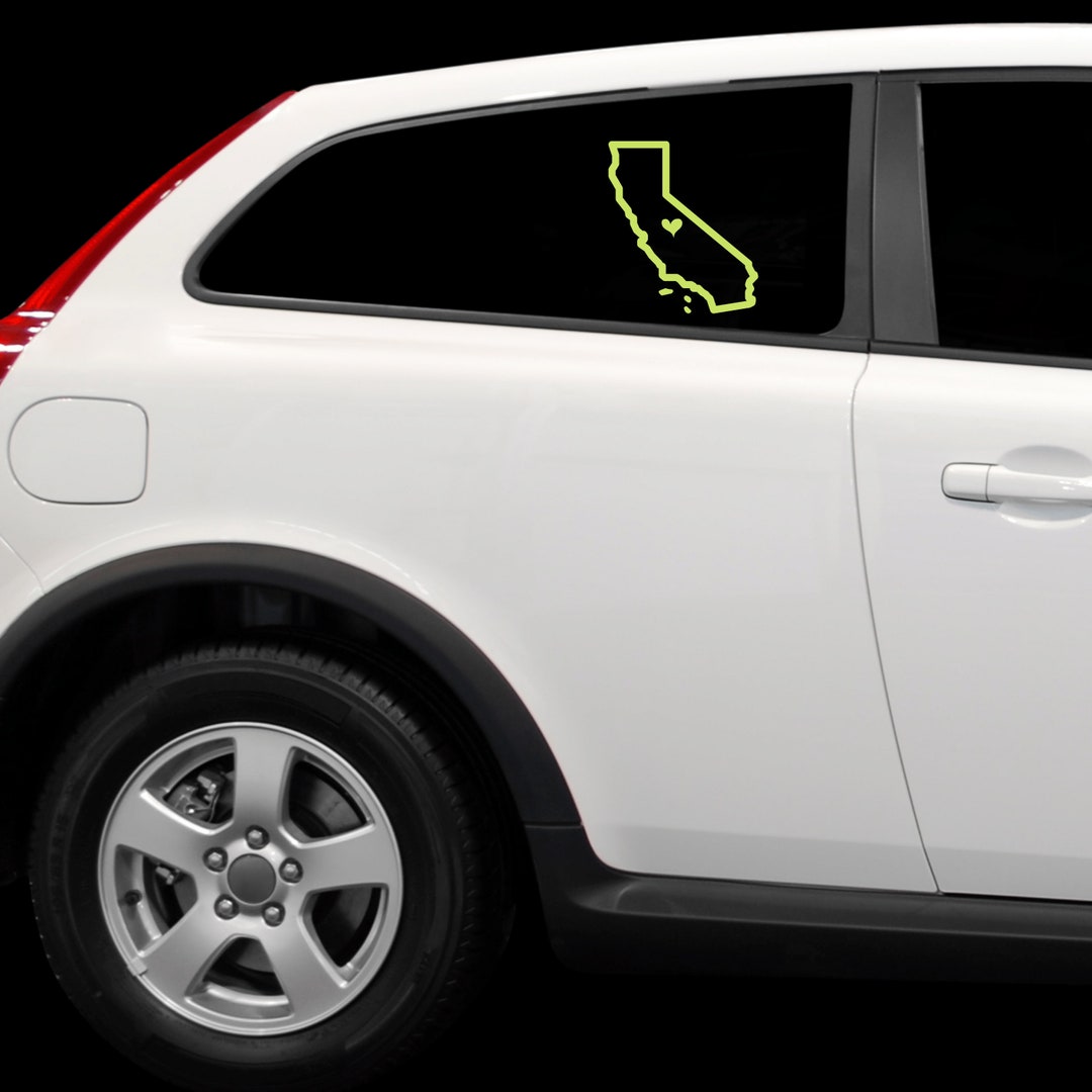 California Car Decal-cali-california Love Car Decal Wall Sticker-laptop ...