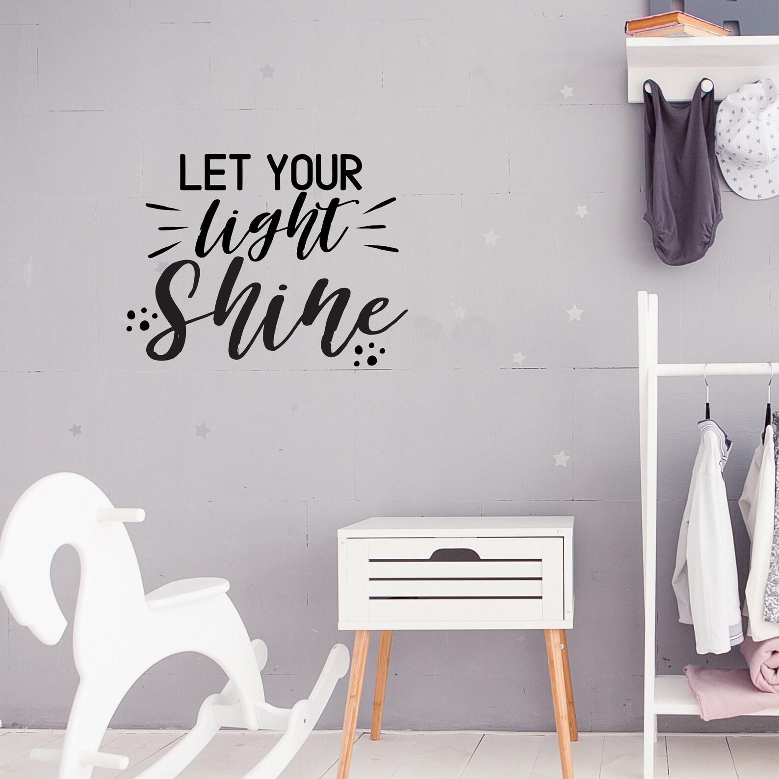 Let your light shine vinyl decal-wall decal-home decor-nursery | Etsy
