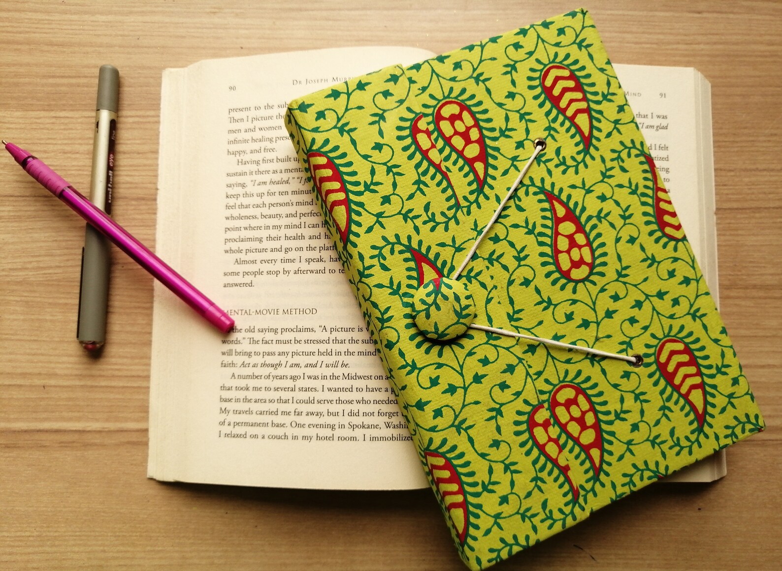 Handmade Journal Cute Green Sketchbook Travel Notebook - Etsy
