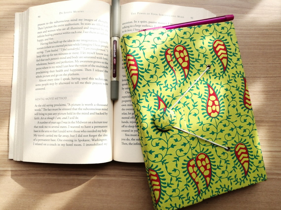 Handmade Journal Cute Green Sketchbook Travel Notebook - Etsy