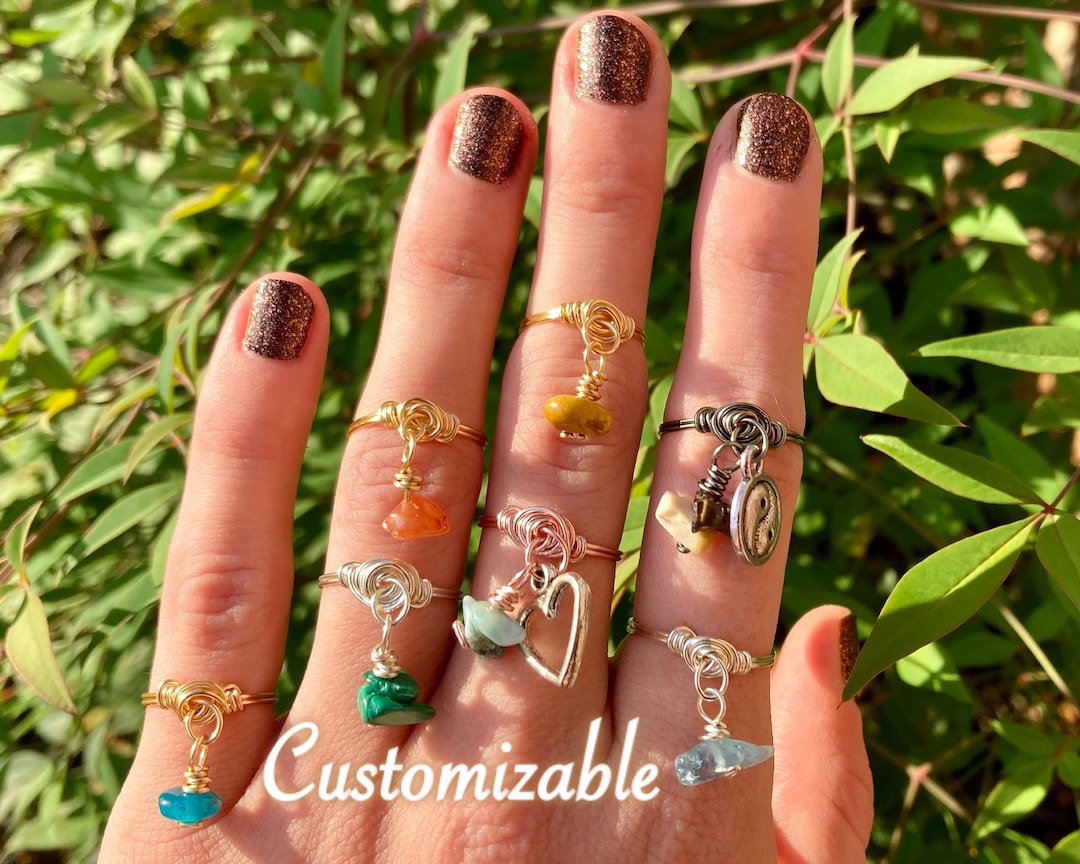 Crystal Stim Ring, Handmade to Order, Custom Styled & Sized Ring With ...