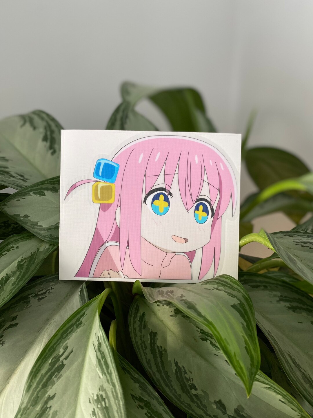 Bocchi the Rock Hitori Gotou Peeker Weatherproof Vinyl Sticker - Etsy UK
