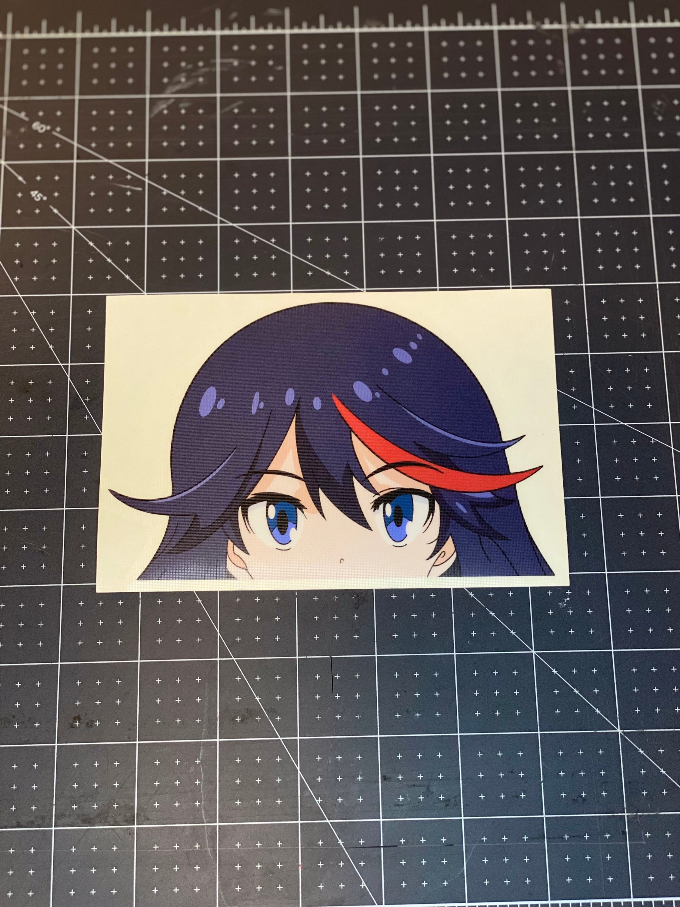 Ryuko Matoi Kill La Kill Peeker Weatherproof Vinyl Sticker | Etsy
