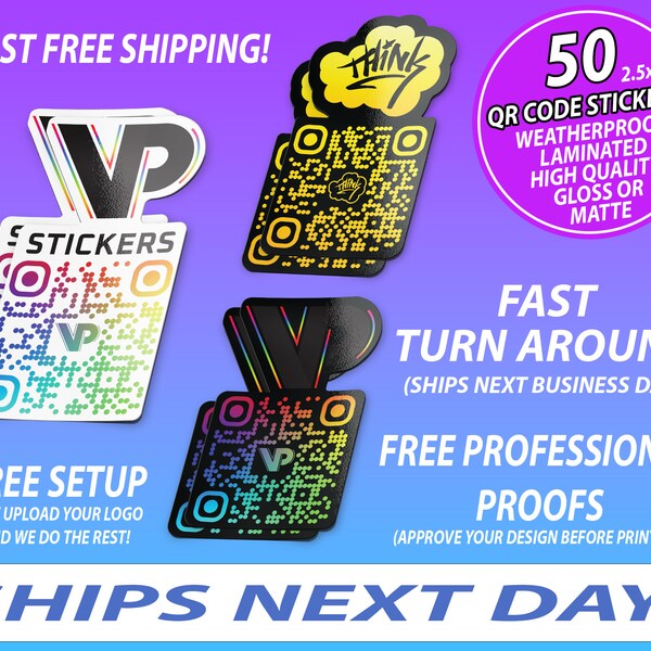 Free Qr Code Stickers - Etsy