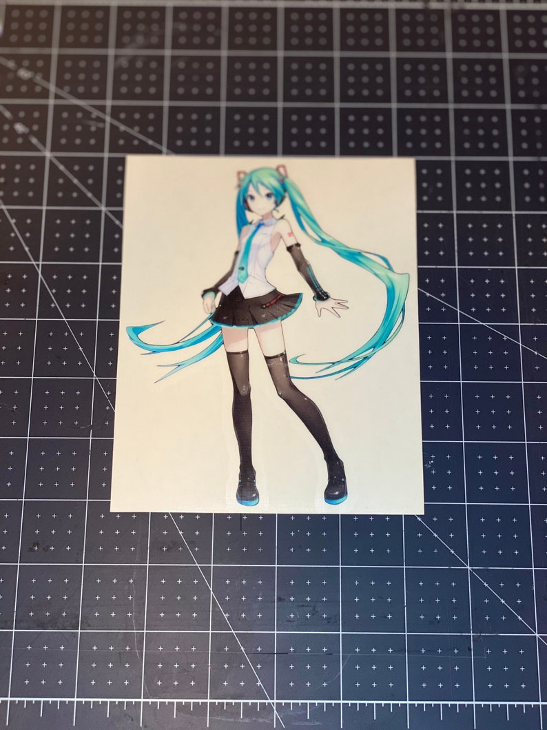 Hatsune Miku Weatherproof Vinyl Sticker - Etsy