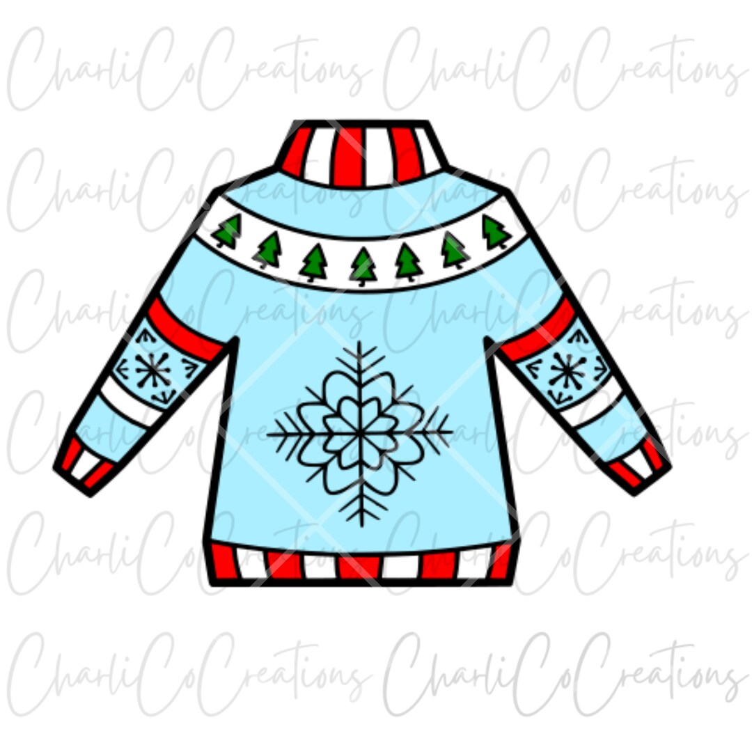 Christmas Sweater | Snowflake | SVG | JPG | PNG | Cricut - Etsy