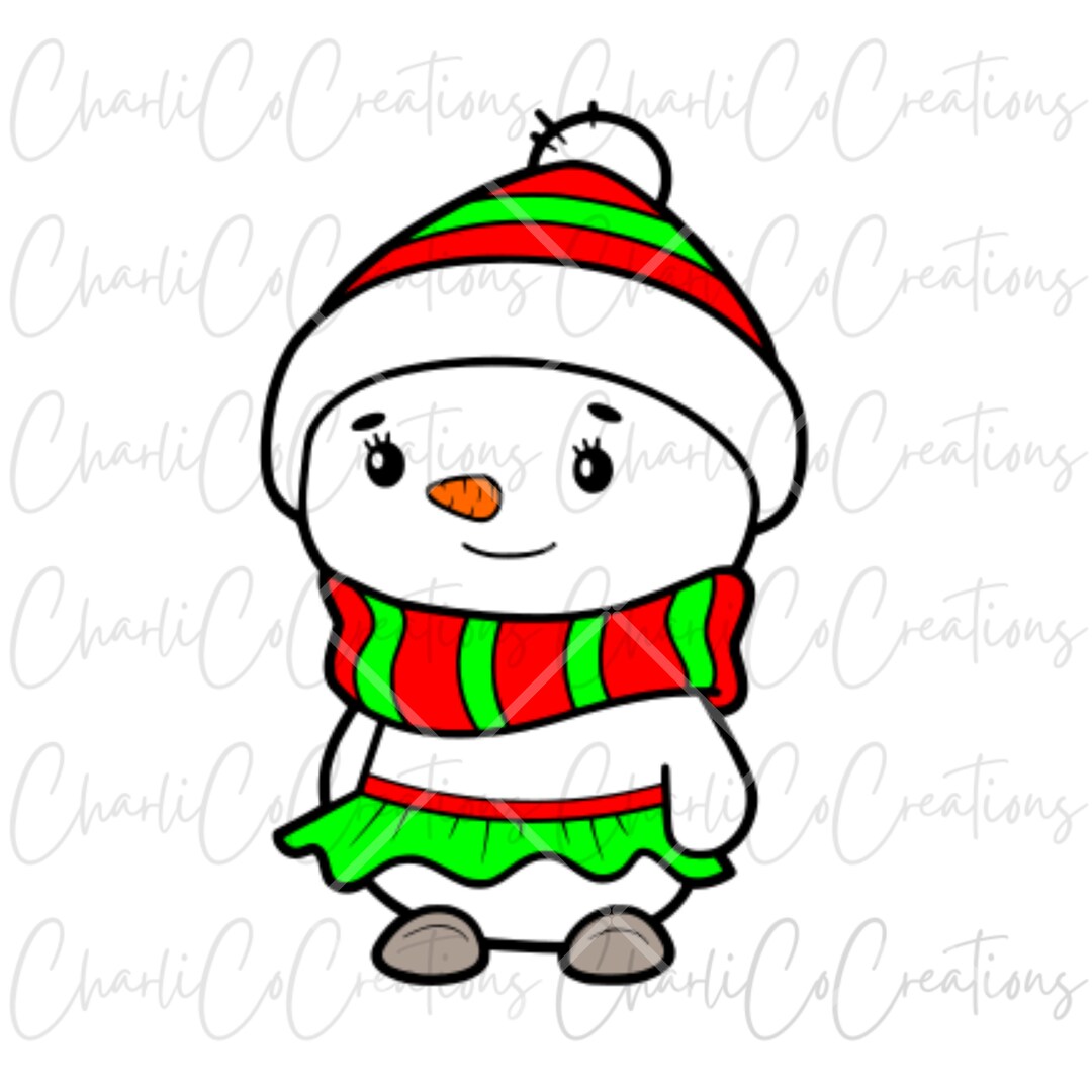 Snowgirl | Snowman | Christmas | JPG | SVG | PNG | Cricut - Etsy