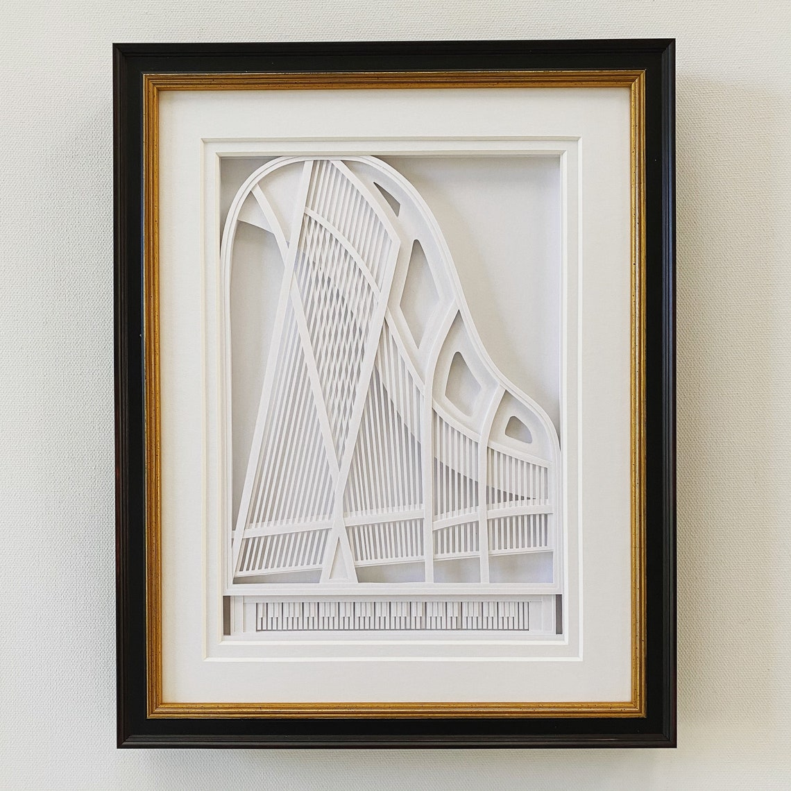 MADE TO ORDER - Grand Piano, Hand Cut Layered Paper Sculpture - Etsy