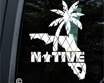 Florida Native Decal | Etsy