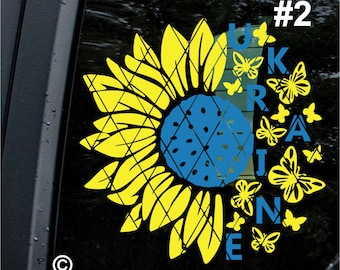 Ukraine Car Decal - Etsy