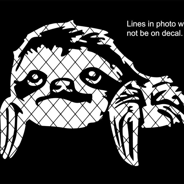 Sloth Car Decal Svg - Etsy