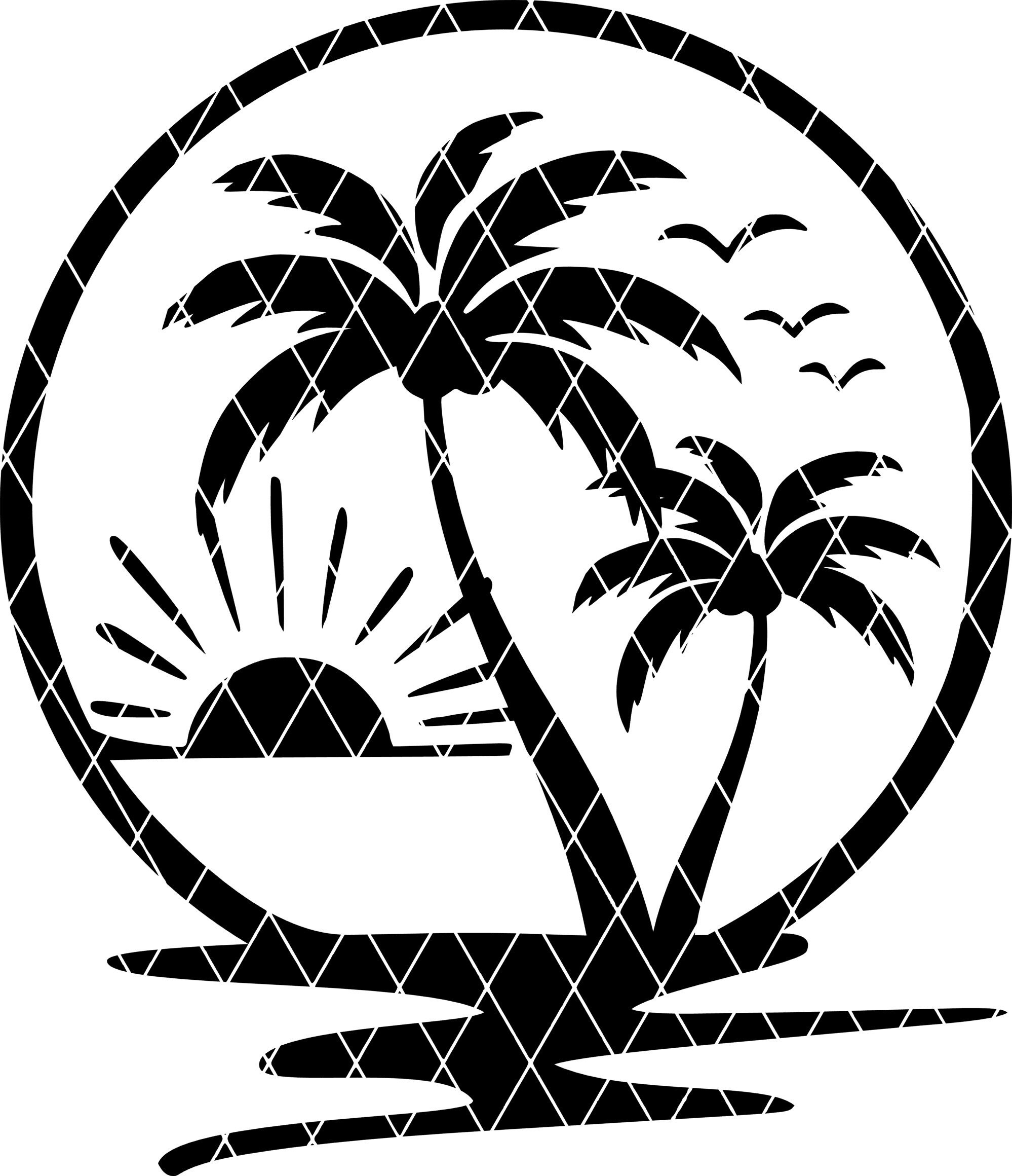 Sunset Stencils Designs
