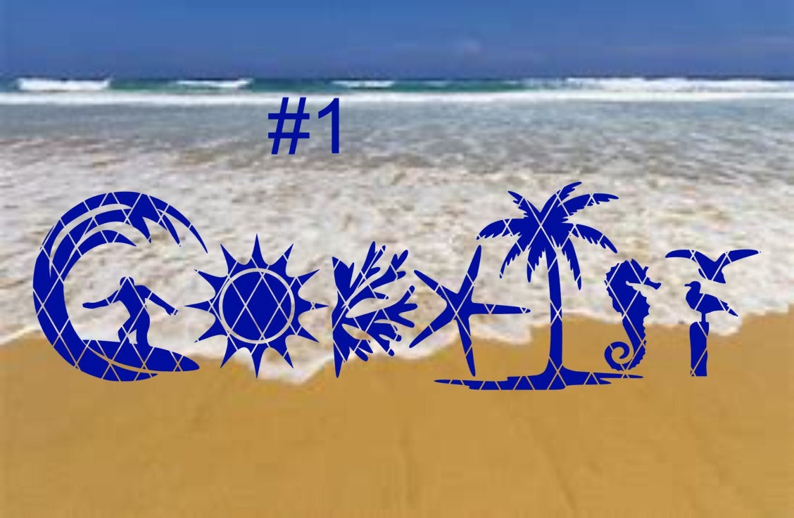 COEXIST/Sea Life OCEAN DecalOcean Wave Surfer DecalBeachy | Etsy