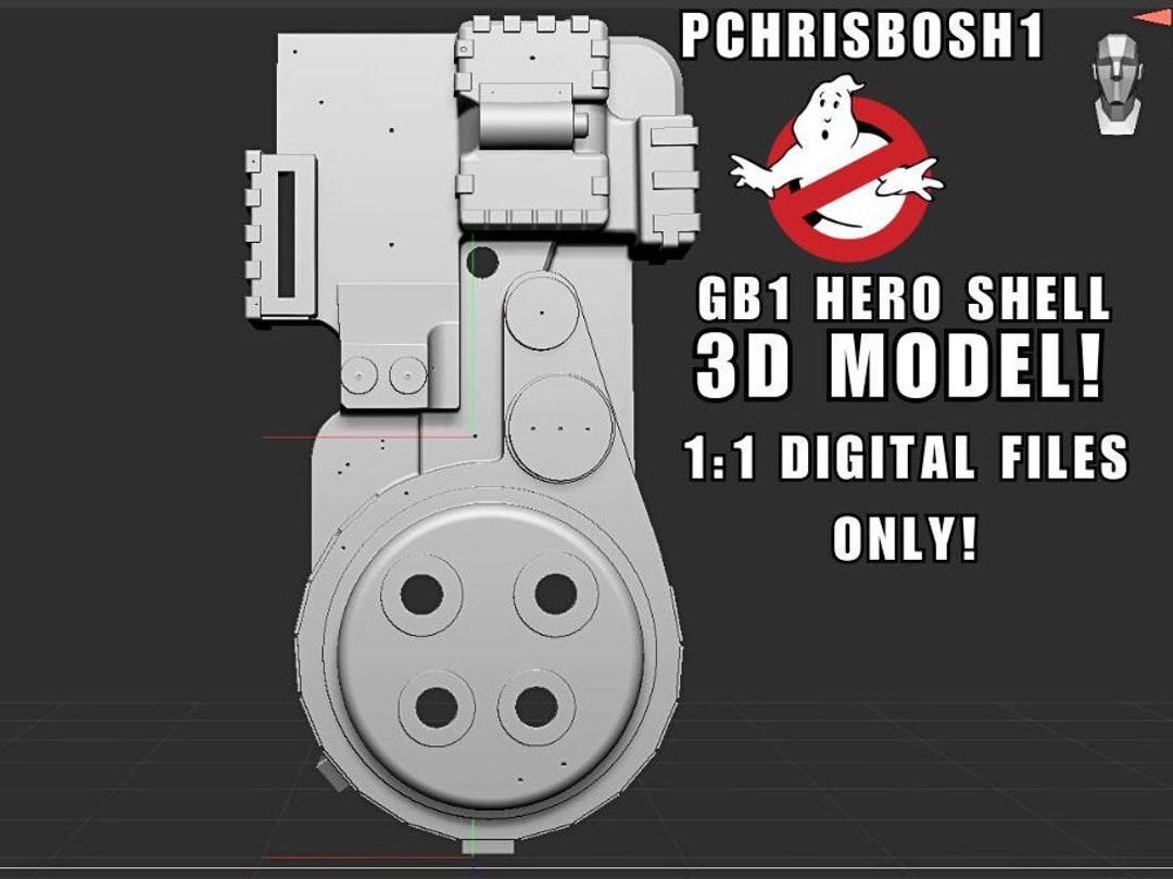 Pchrisbosh1 GB1 Proton Pack Hero Shell 1:1 for 3D PRINTING .STL Files ...