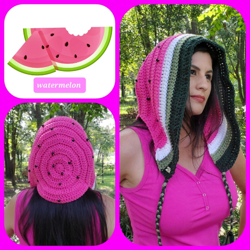 Watermelon Hat - Etsy