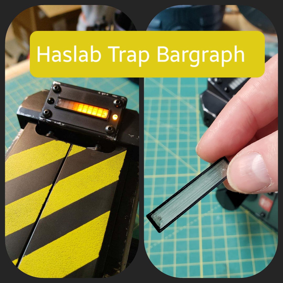 HASLAB Trap Bargraph Cover, MODS,3D Colored PLA Printed Clear/black ...