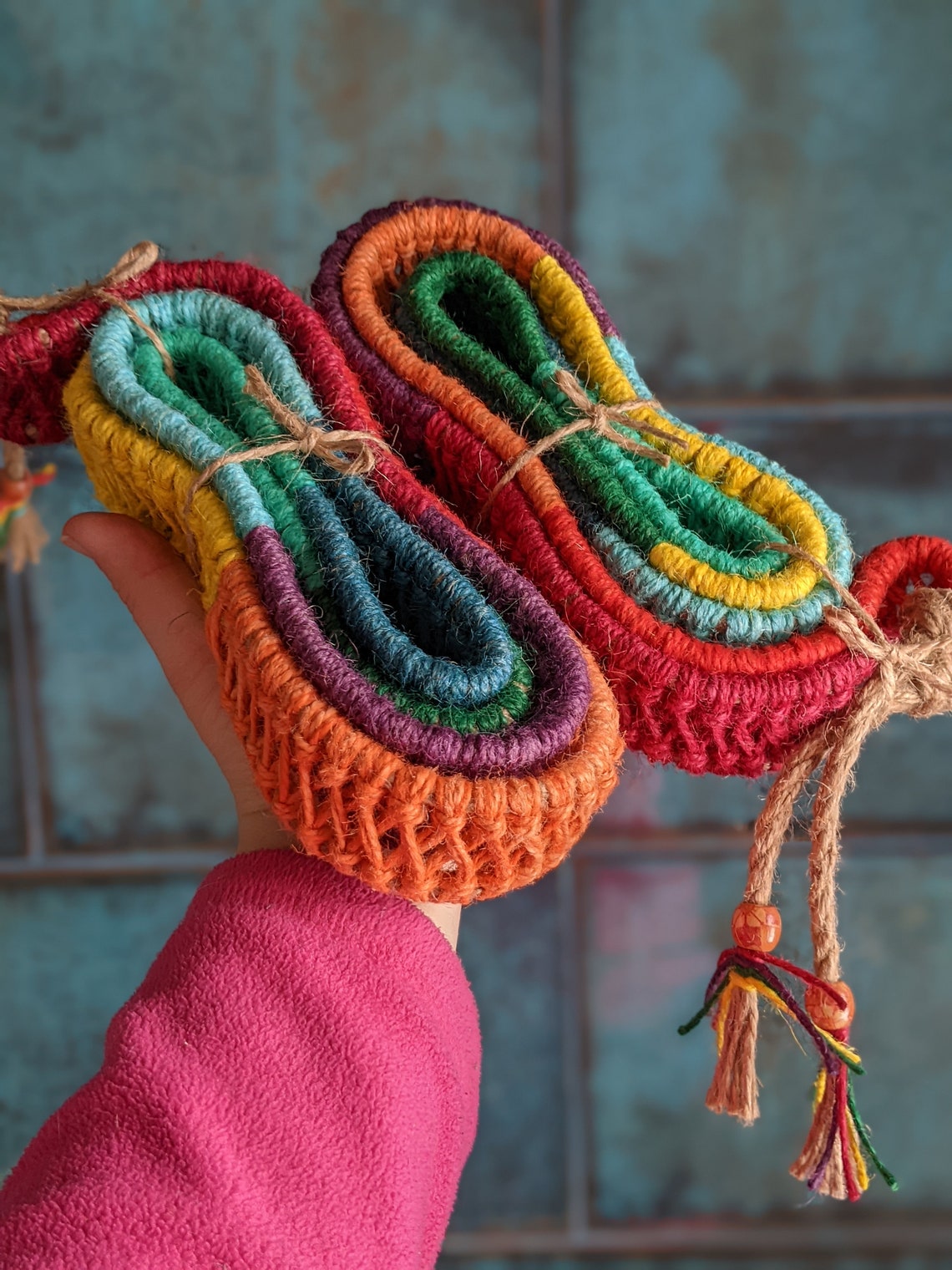 Rainbow Braid for Handpan | Etsy