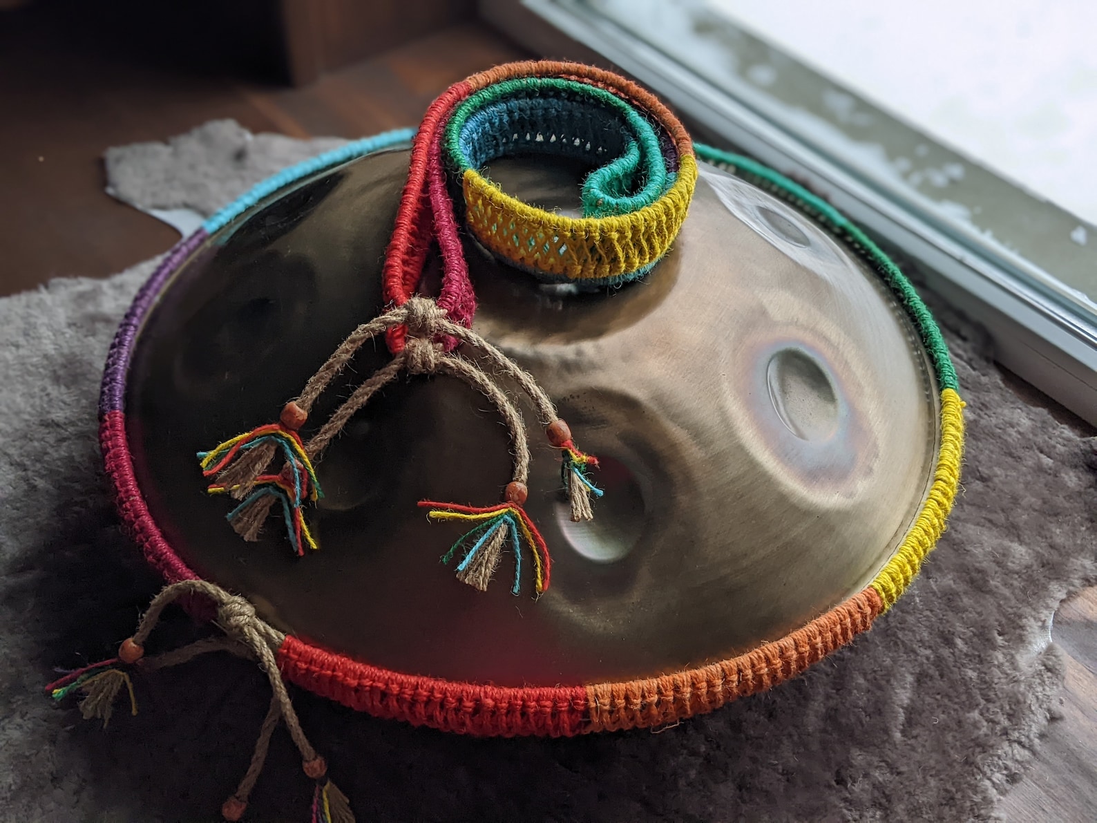 Rainbow Braid for Handpan | Etsy