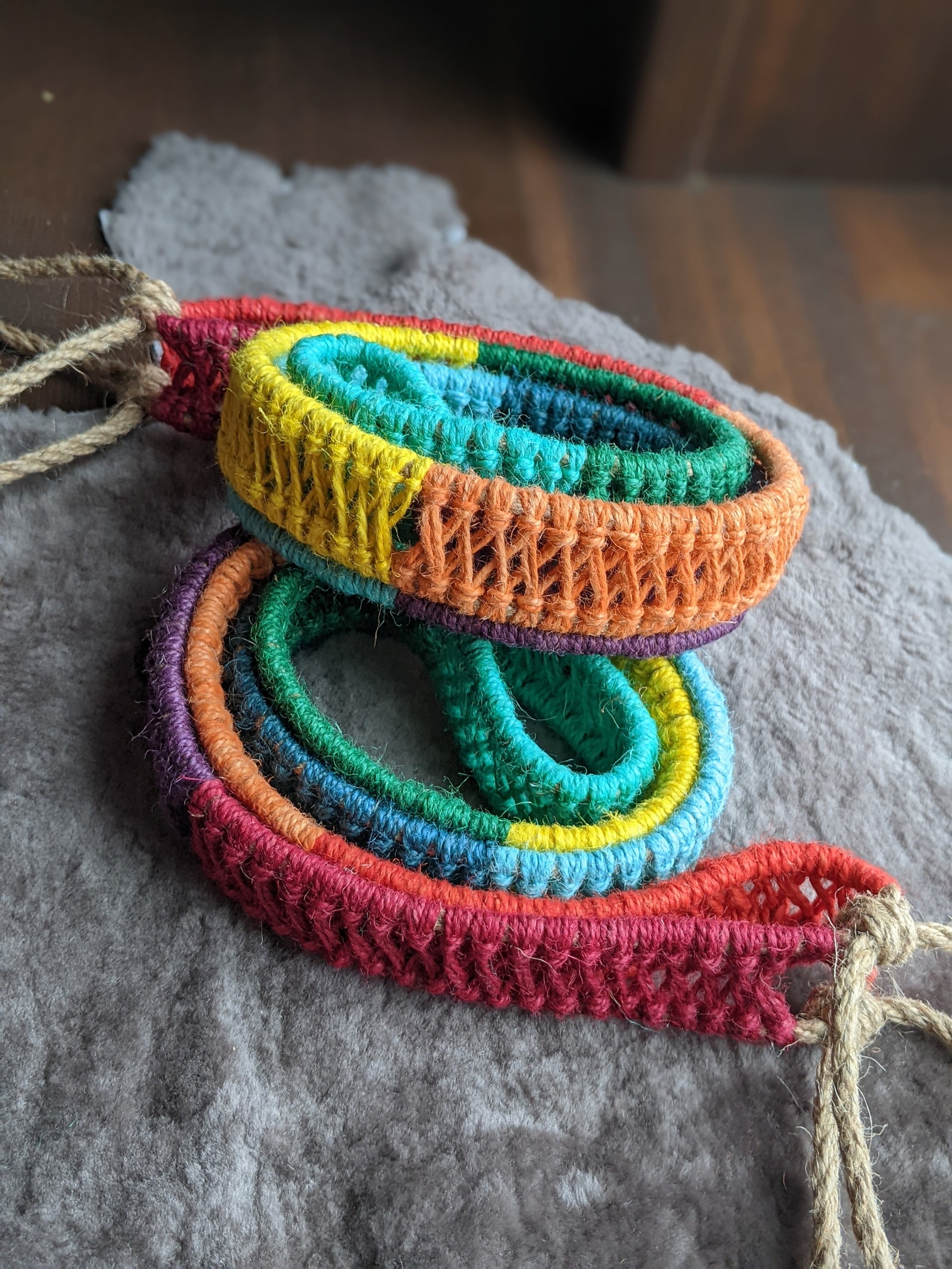 Rainbow Braid for Handpan - Etsy