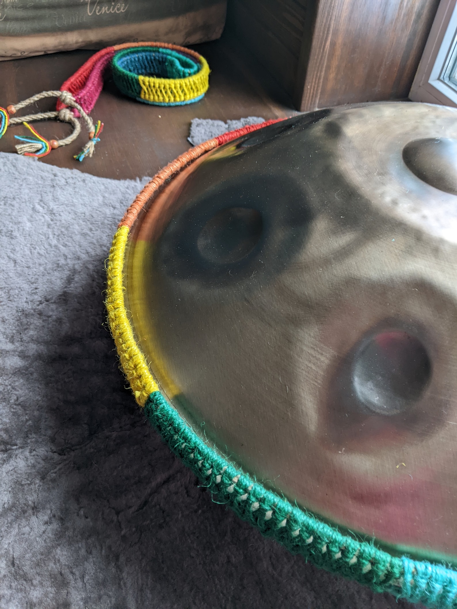 Rainbow Braid for Handpan | Etsy