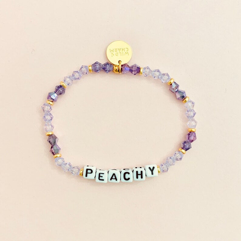 Elle Custom Word Bracelet Personalized Dainty Name - Etsy