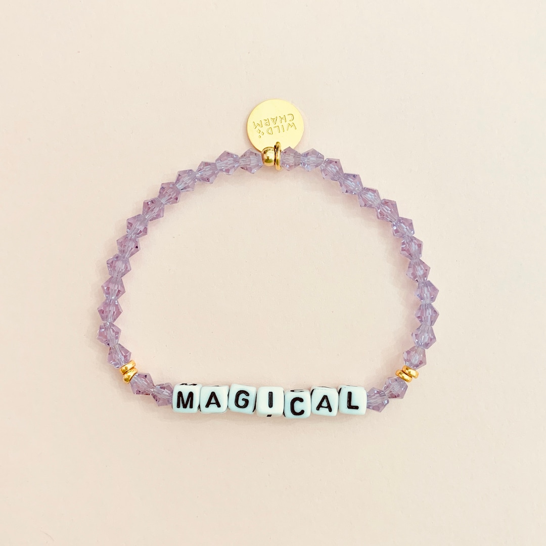Periwinkle Custom Word Bracelet • Personalized Dainty Name • Stacking ...
