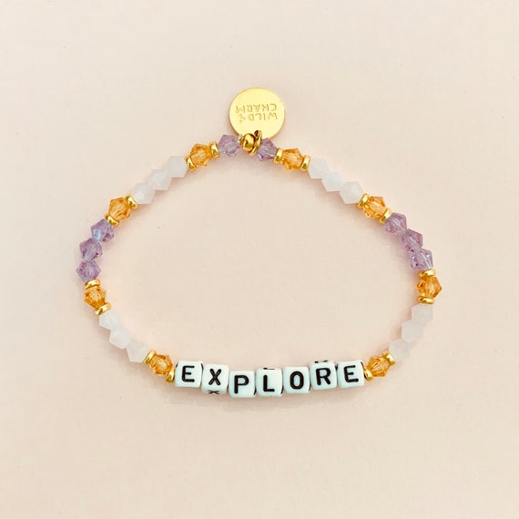 Faye Custom Word Bracelet Personalized Dainty Name | Etsy