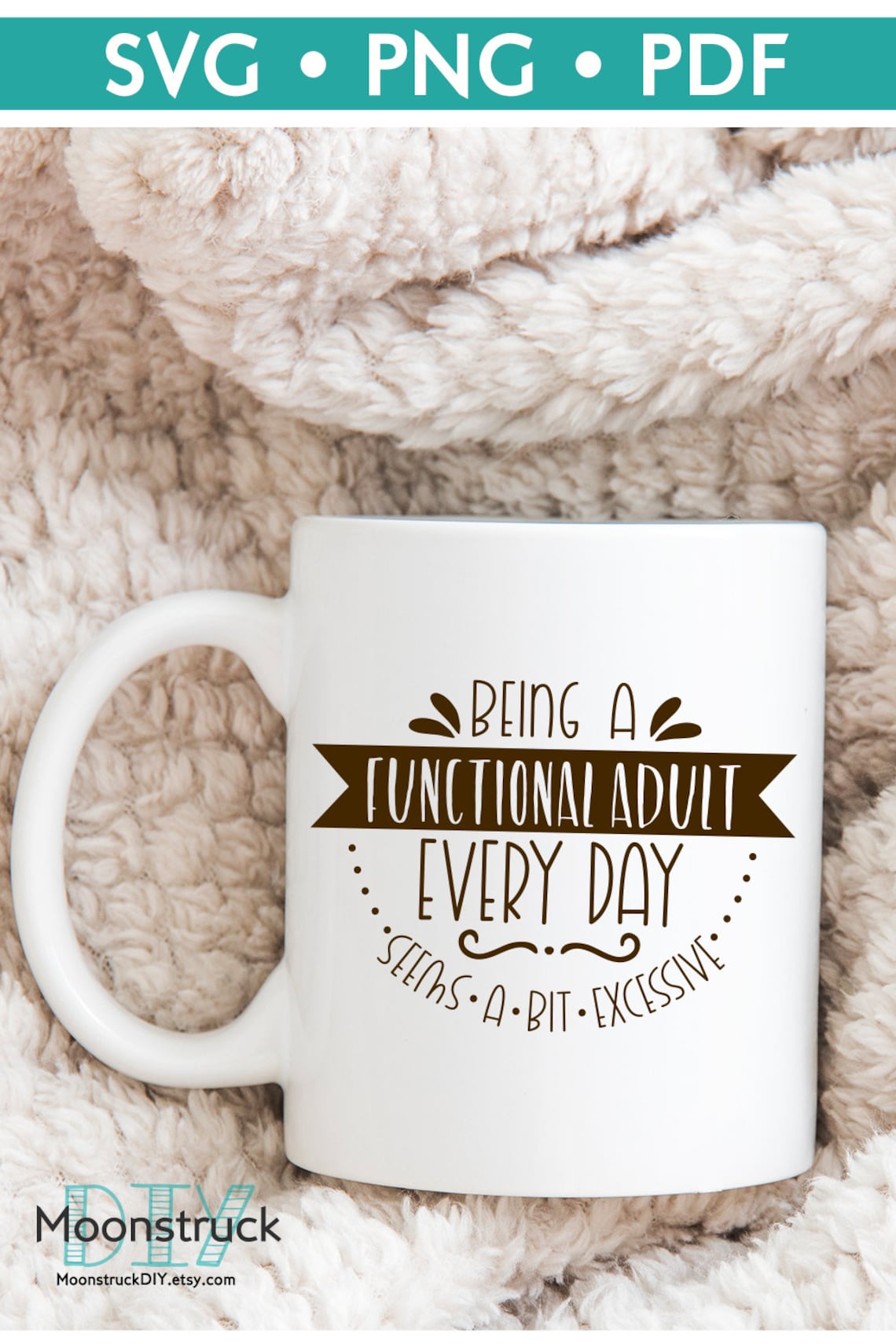 Being a Functional Adult Everyday SVG Instant Download for - Etsy