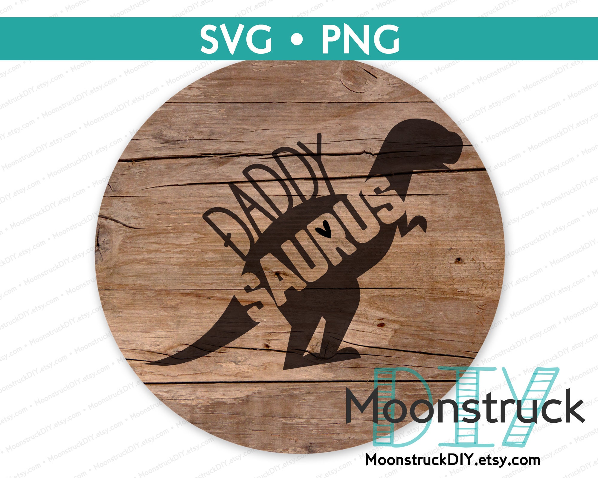 Daddy Saurus Daddy Dinosaur SVG & PNG Circuit - Etsy