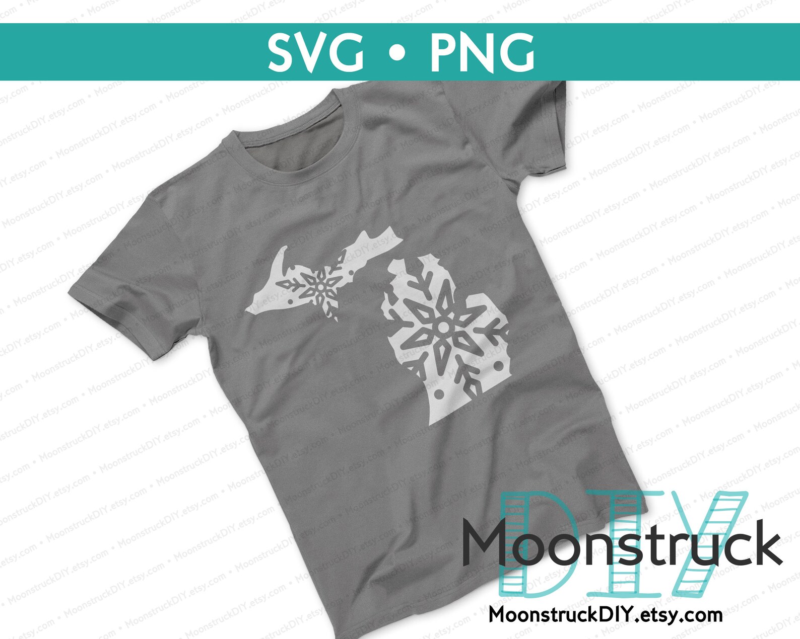 Michigan Winter Snowflake Svg, Outline of States Svg, USA Outline Svg ...