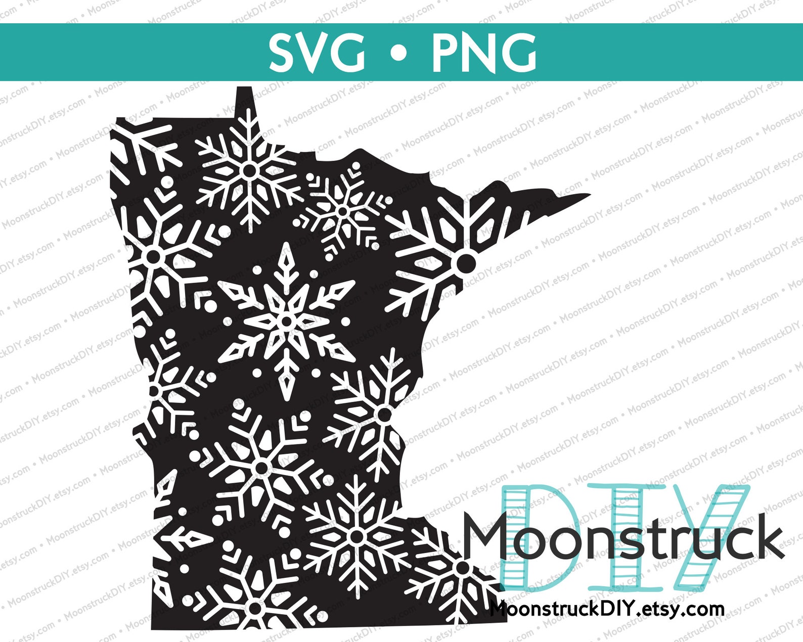 Minnesota State Silhouette With Snowflakes SVG & PNG, Circuit Cutout - Etsy