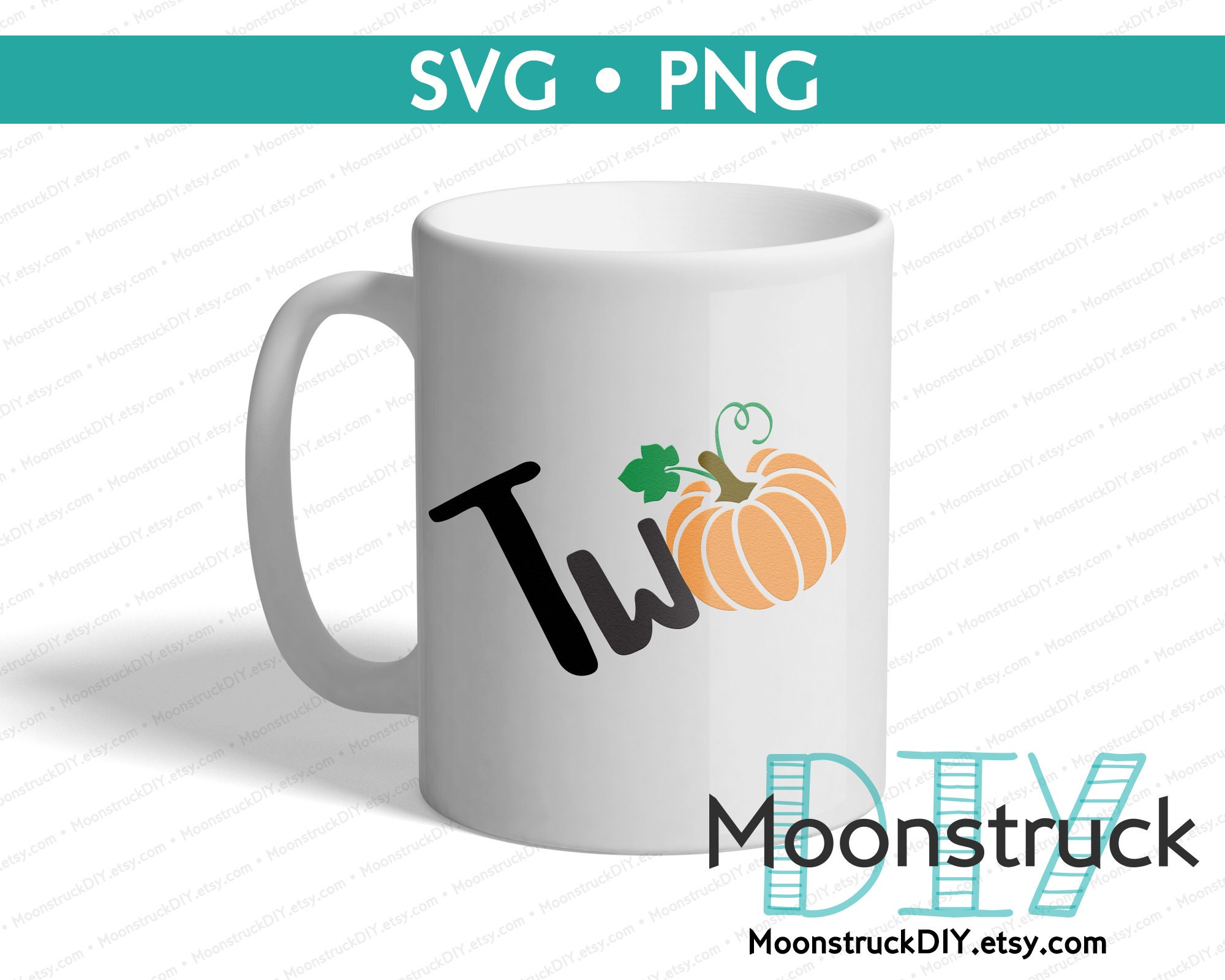 Pumpkin Two 2 SVG & PNG, Circuit Cutout - Etsy