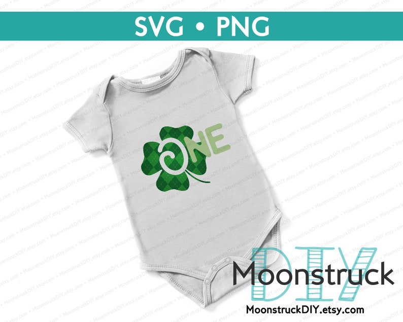 Shamrock One 1 SVG & PNG - Etsy