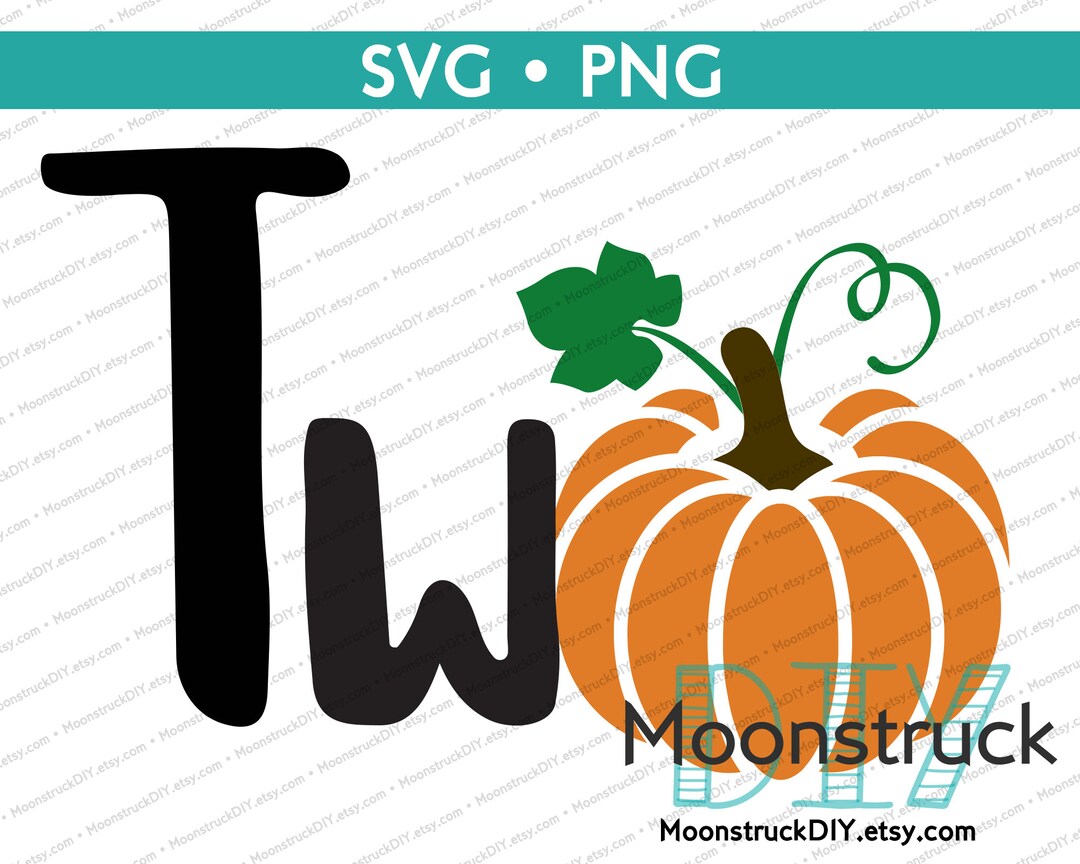 Pumpkin Two 2 SVG & PNG, Circuit Cutout - Etsy