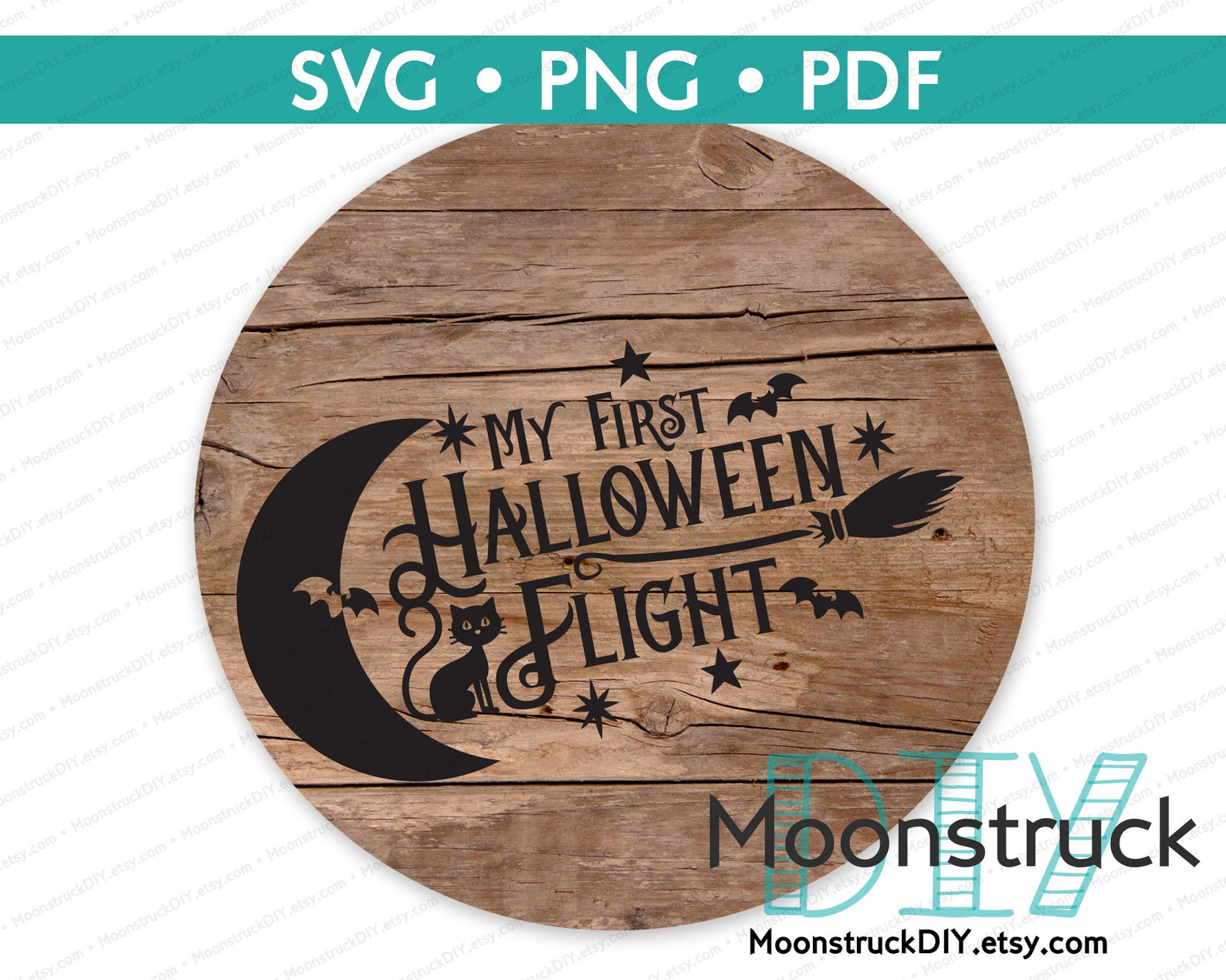 My First Halloween Flight Witch SVG - Etsy
