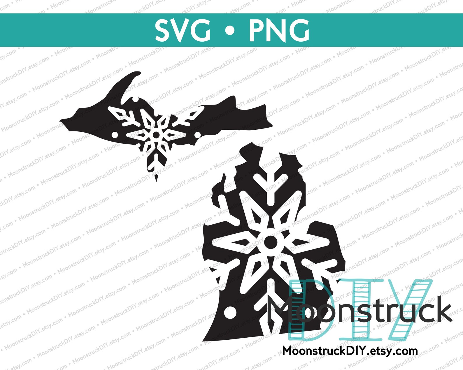 Michigan Winter Snowflake Svg, Outline of States Svg, USA Outline Svg ...